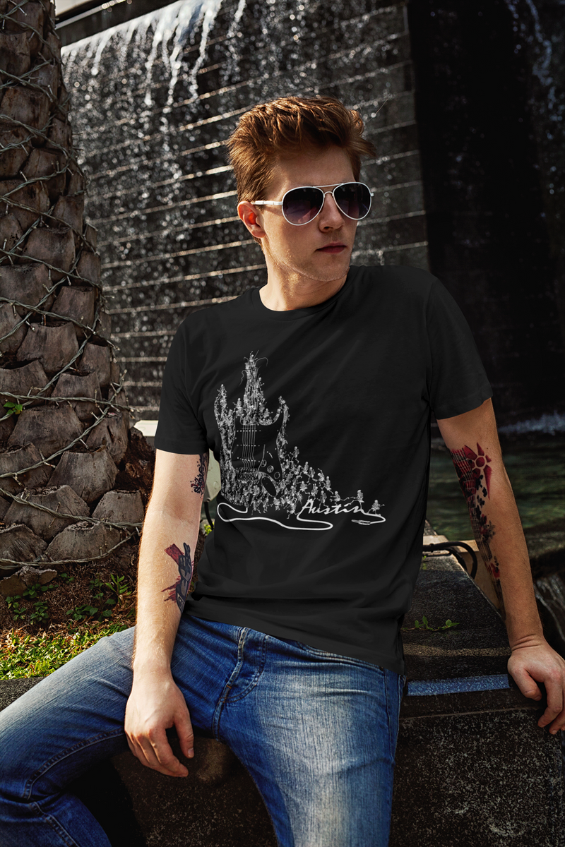 Graphic Austin Skeleton Guitar Design — SnapGoShop