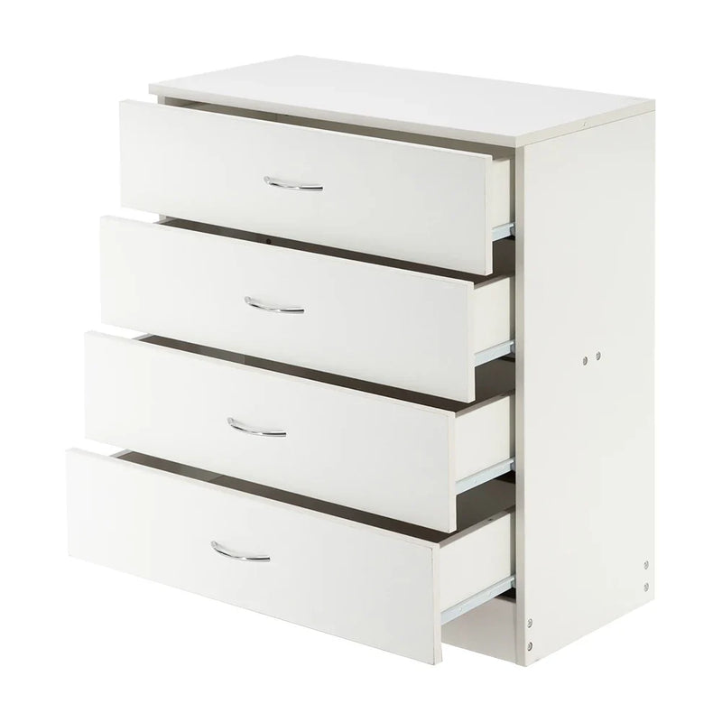 Modern Simple 4-Drawer Dresser White — SnapGoShop