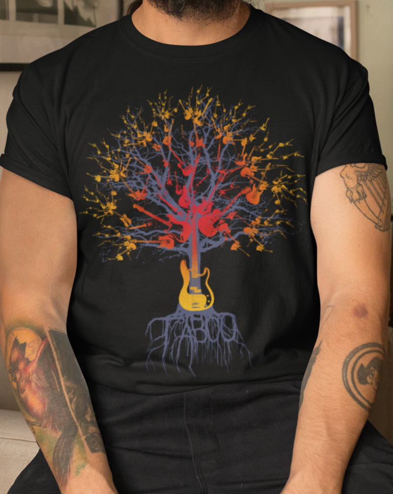 Gradient Guitar Tree T-Shirt — SnapGoShop