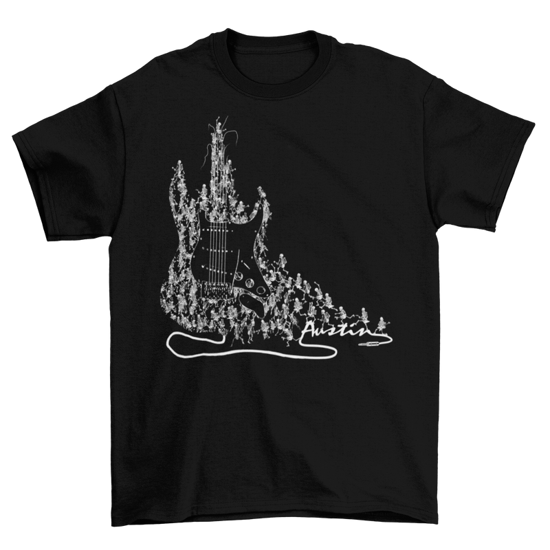 Graphic Austin Skeleton Guitar Design — SnapGoShop